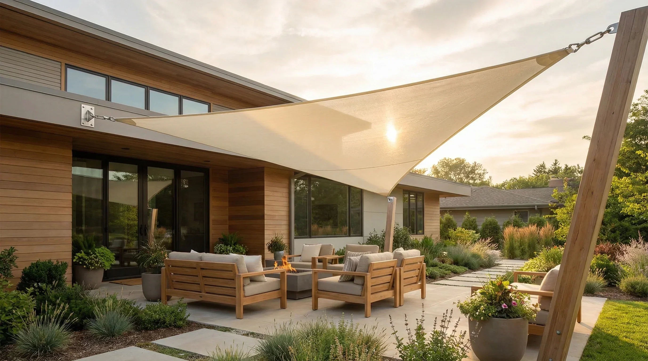 How to Safely Attach a Sun Shade Sail to Your House