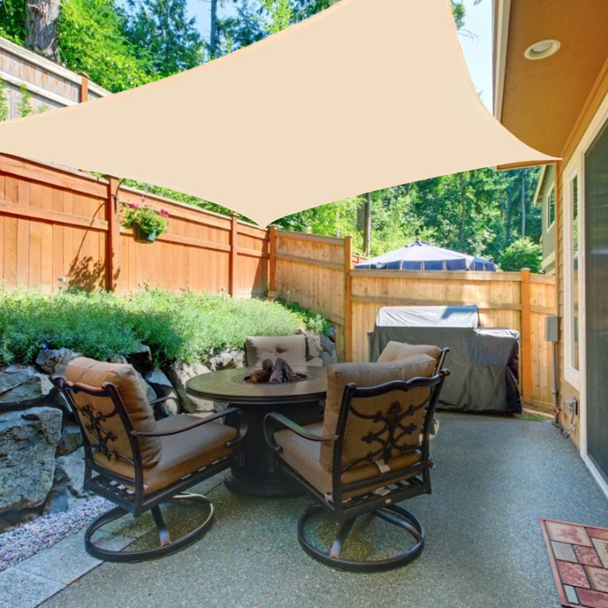 backyard sunshade canopy